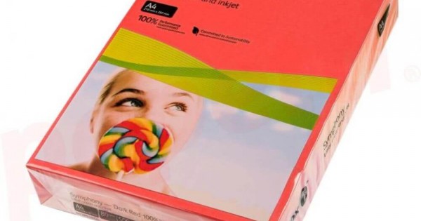 Hartie Copiator A4 Xerox, Rosu Intens, 500 Coli/Top, 80 g/m², Hartie A4 ...