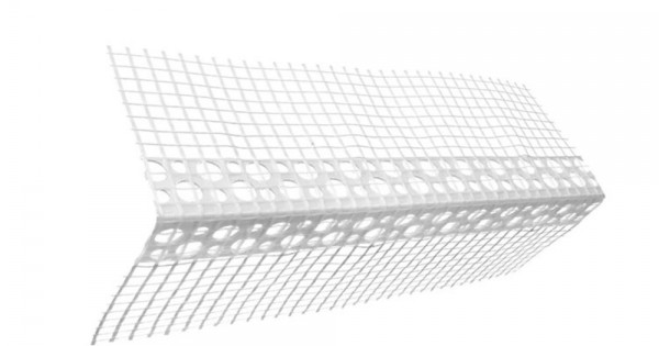 Set 25 Coltare din PVC, 10x10 mm, 2 m, Cu Plasa, Alb, Profil pentru ...