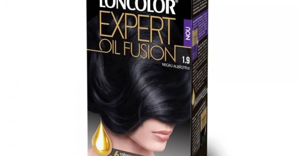 Vopsea de Par Loncolor Expert Oil Fusion 1.9, Negru Albastrui, 100 ml ...